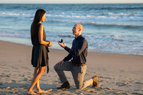 Beach Proposal Photos in Santa Monica | Best Proposal Photography